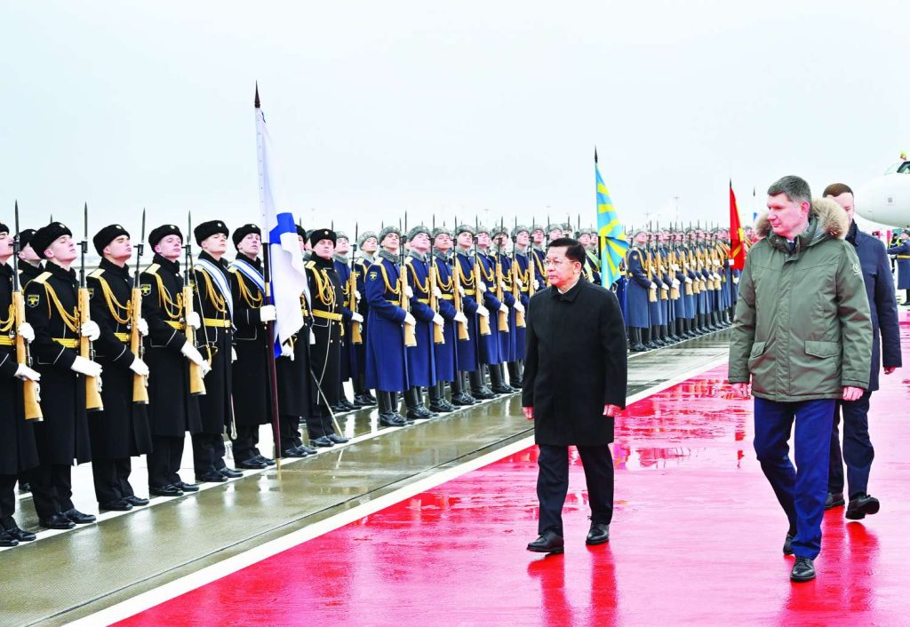 နိုင်ငံတော်စီမံအုပ်ချုပ်ရေးကောင်စီဥက္ကဋ္ဌ ဦးဆောင်သည့် မြန်မာအဆင့်မြင့်ကိုယ်စားလှယ်အဖွဲ့ ရုရှားဖက